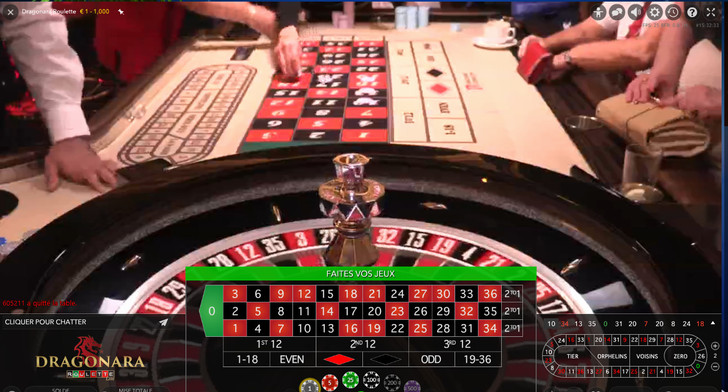 Roulette en ligne en direct du Casino Dragonara de Malte | Jeux Traditionnels